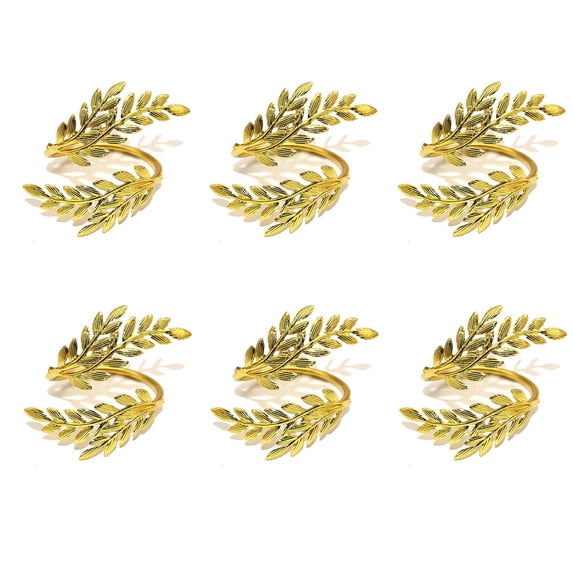 ACDANC 2026 New Napkin Rings Intricate Carving Gold Napkin Rings ...