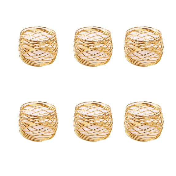 ACDANC 2026 New Napkin Rings Polished Surface Gold Napkin Rings ...