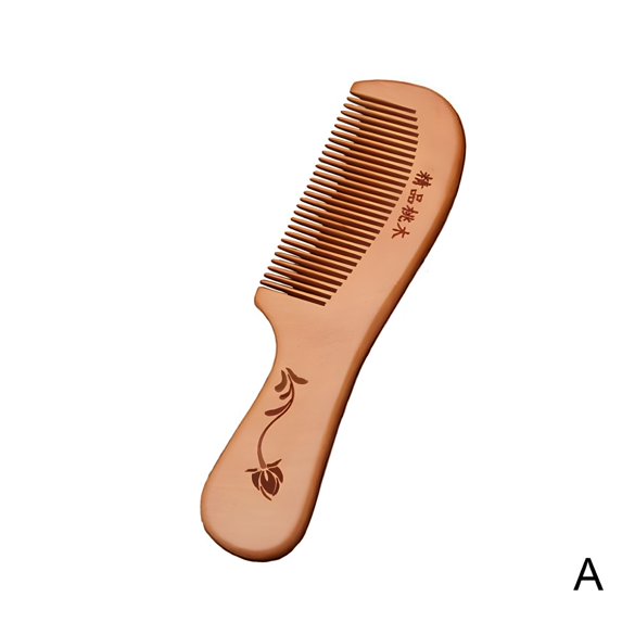 ACDANC 2026 New Natural Wood Comb Peach Wood Comb Hair Massage Comb for ...