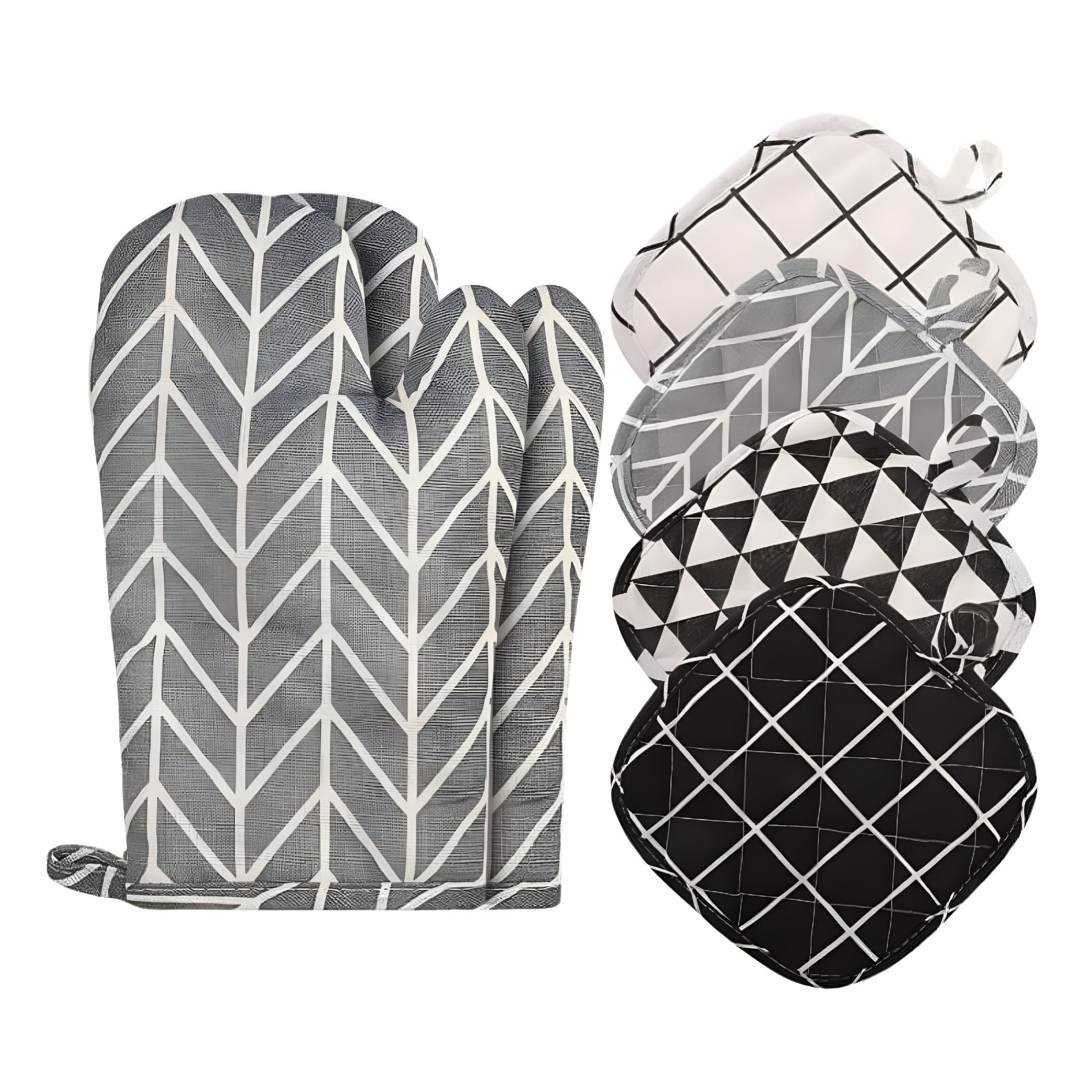 ACDANC 2026 New Oven Mitts and Pot Holders Kitchen Mitts Heat Resistant ...