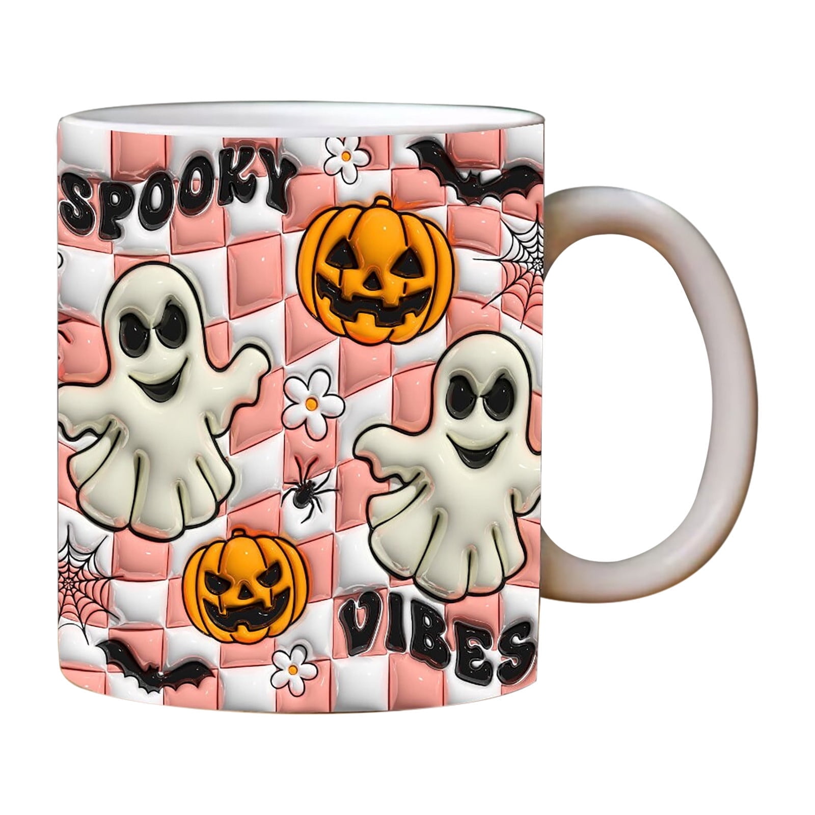 ACDANC 2026 New Pumpkin Coffee Cup with Ghost,Halloween Coffee Mug ...