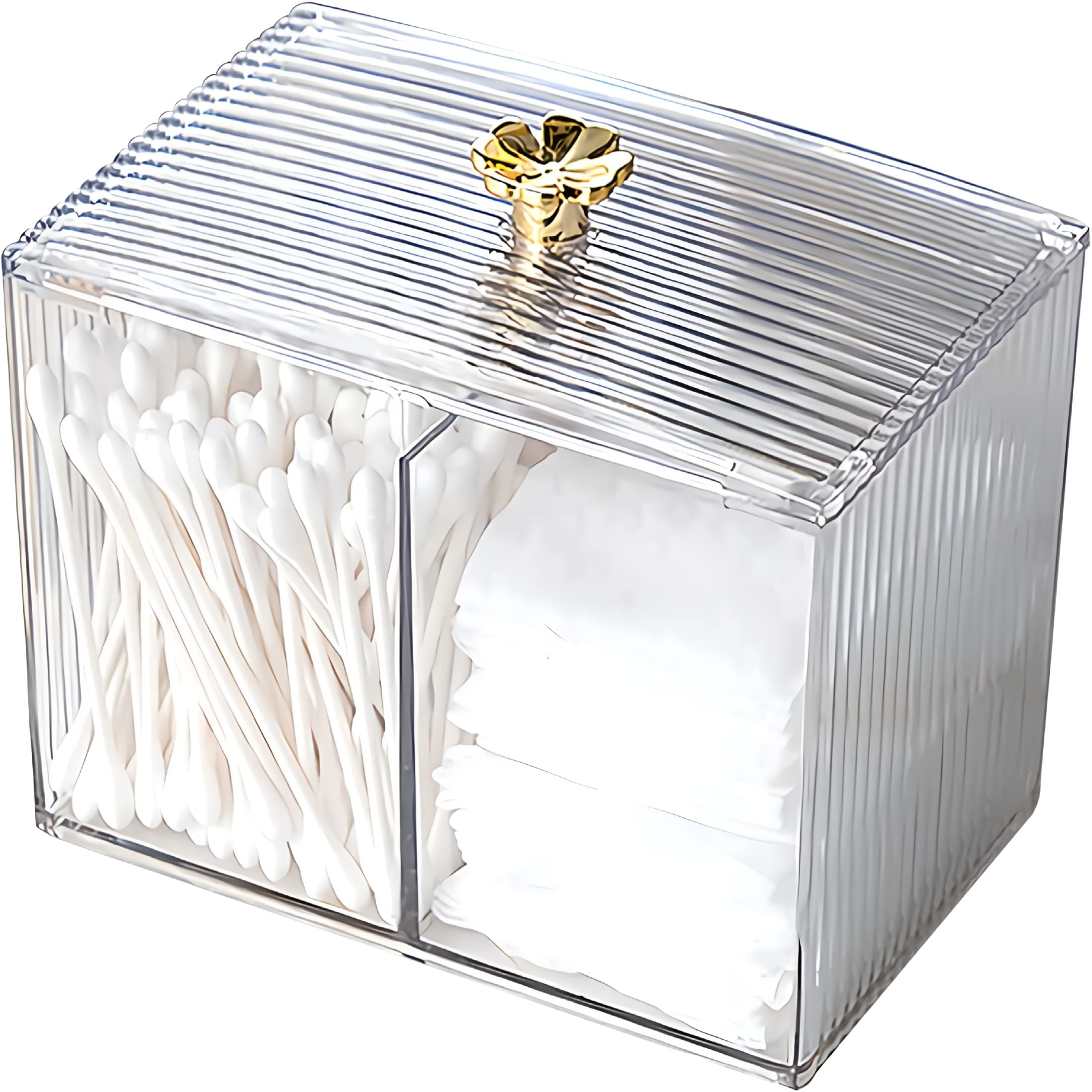 ACDANC 2026 New Qtip Holder Bathroom Jar with Lid Dispenser Vanity ...