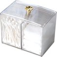 ACDANC 2026 New Qtip Holder Bathroom Jar with Lid Dispenser Vanity ...