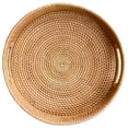 ACDANC 2026 New Rattan Serving Tray Woven Round Fruits Basket ...