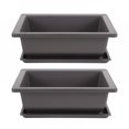 ACDANC 2026 New Rectangle Bonsai Pot with Saucer - 2 Sets | for Home ...