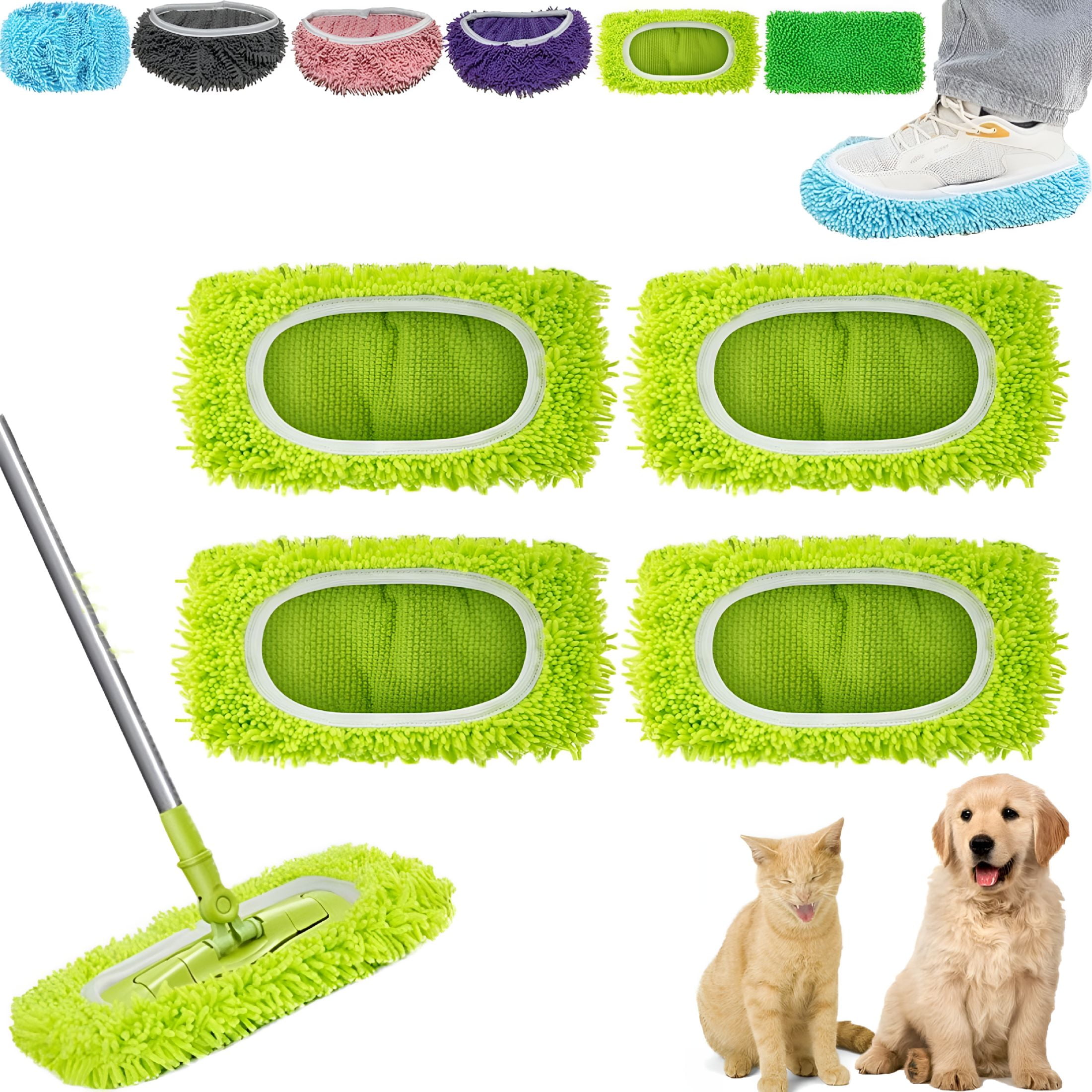 ACDANC 2026 New Reusable Mop Pads, Chenille Mop Refill Pads for Home ...