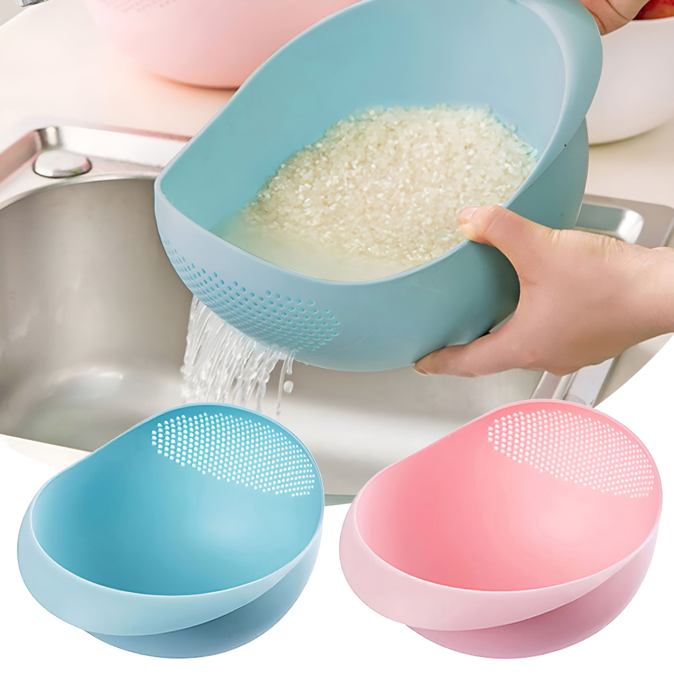 ACDANC 2026 New Rice Colander Vegetable and Fruit Cleaning Filter ...