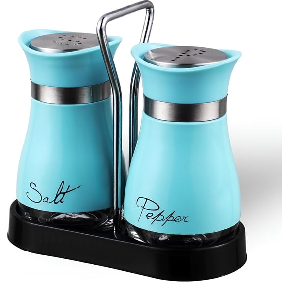 ACDANC 2026 New Salt and Pepper Shakers Set,Glass Bottom Salt Pepper ...