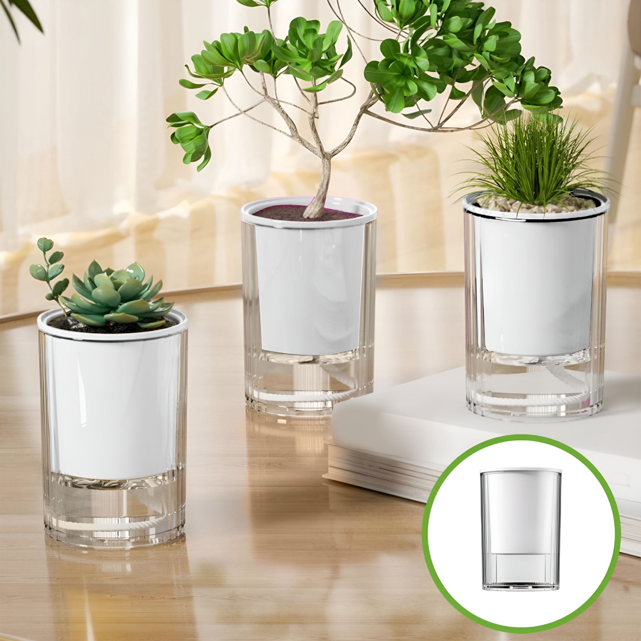 ACDANC 2026 New Self Watering Planter Automatic Hydroponic Flower Pot ...