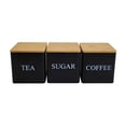 ACDANC 2026 New Set of 3 Coffee Tea and Canister – Kitchen Storage Jars ...