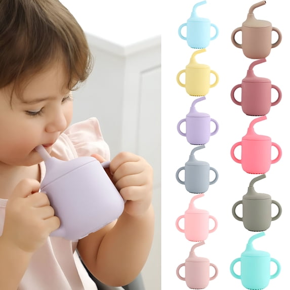ACDANC 2026 New Silicone Baby Sippy Cups | 3 Stages Training Cup Straw ...