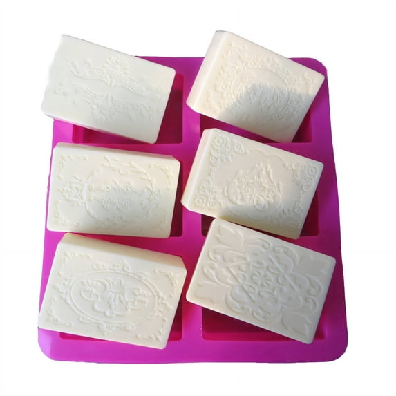 ACDANC 2026 New Soap Making Kit Round Relief Silicone Baking Mold Lace ...