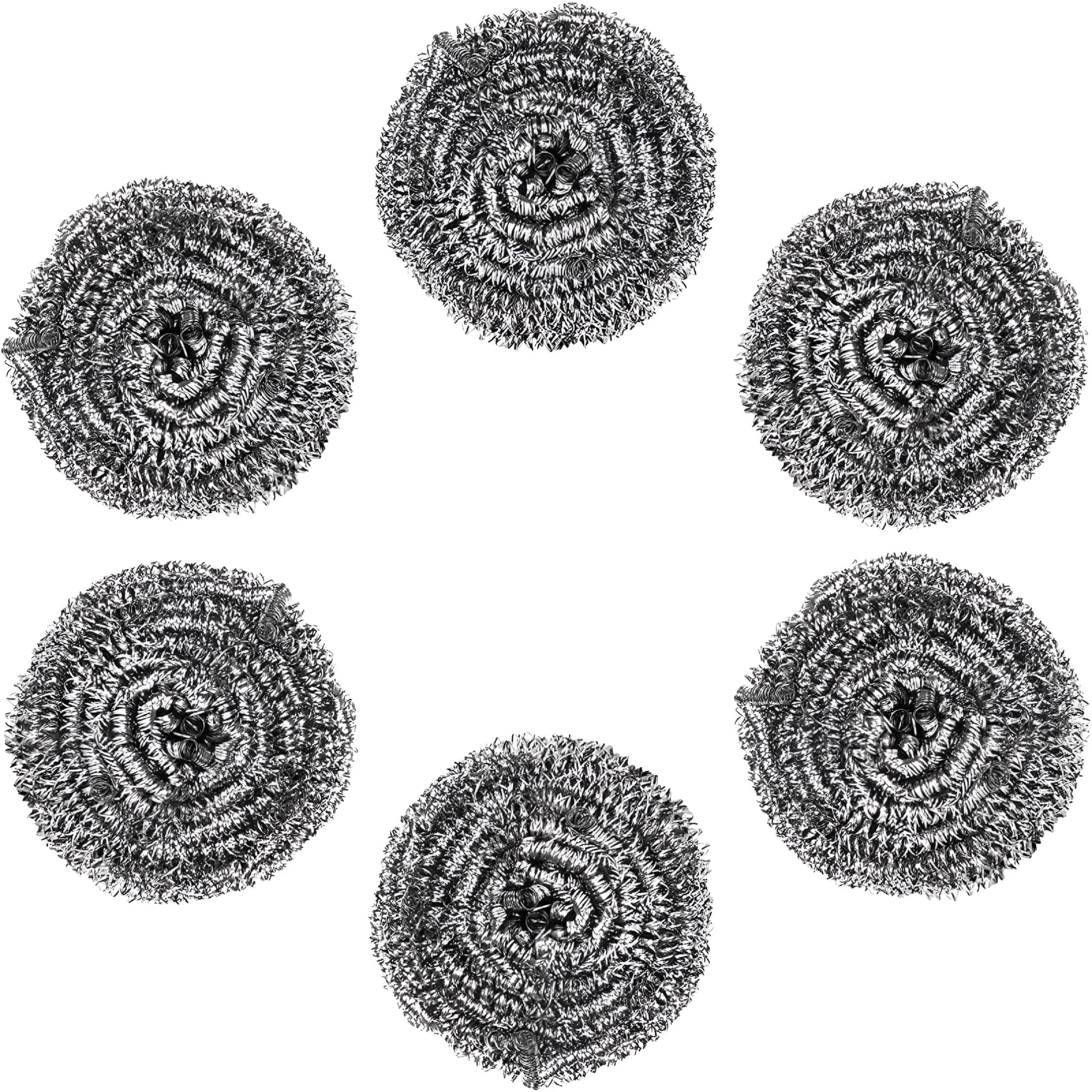 ACDANC 2026 New Stainless Steel Wire Sponge for Pans - Pack of 6 ...