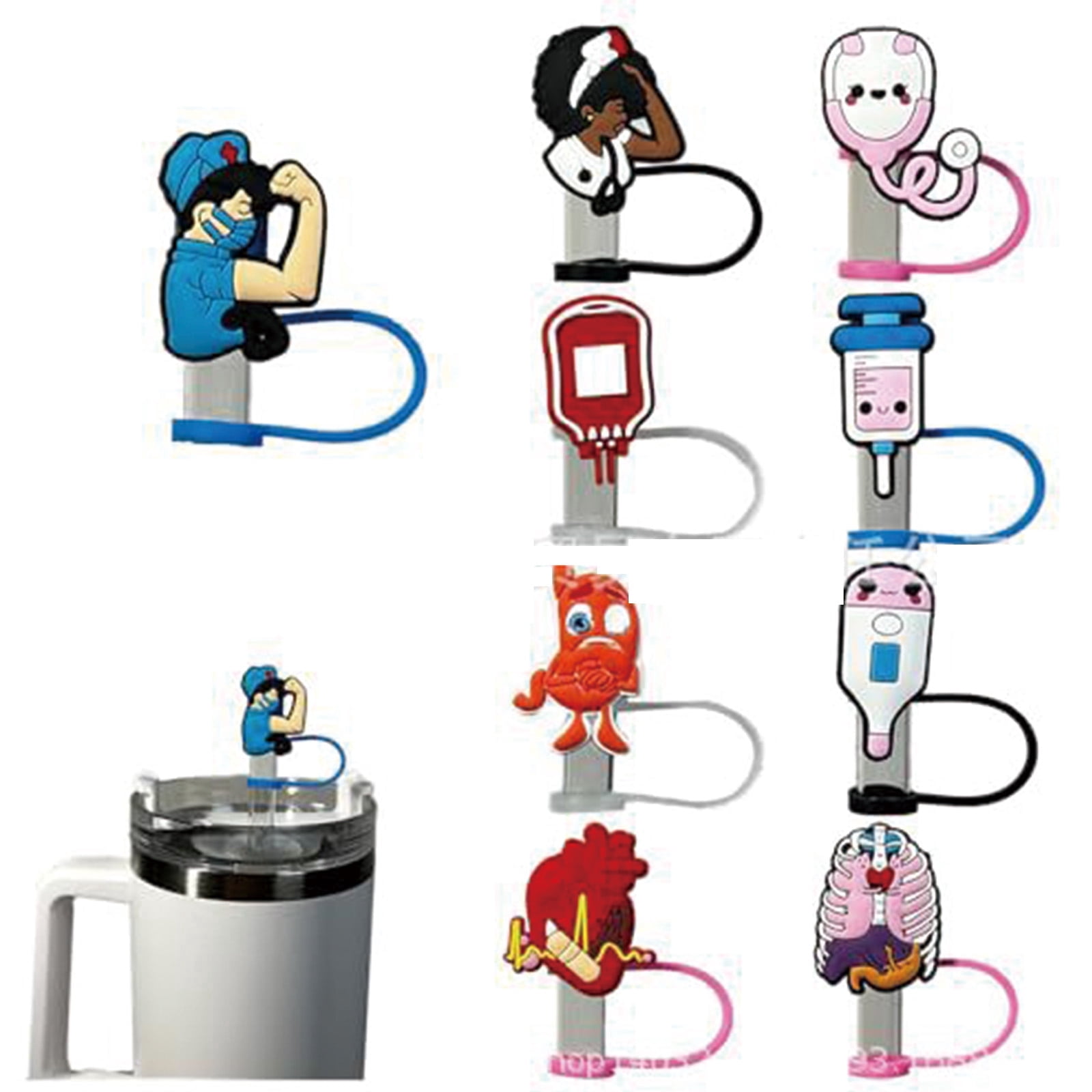ACDANC 2026 New Straw Cover Cap for Stanley Cup,Elastic Tumbler ...