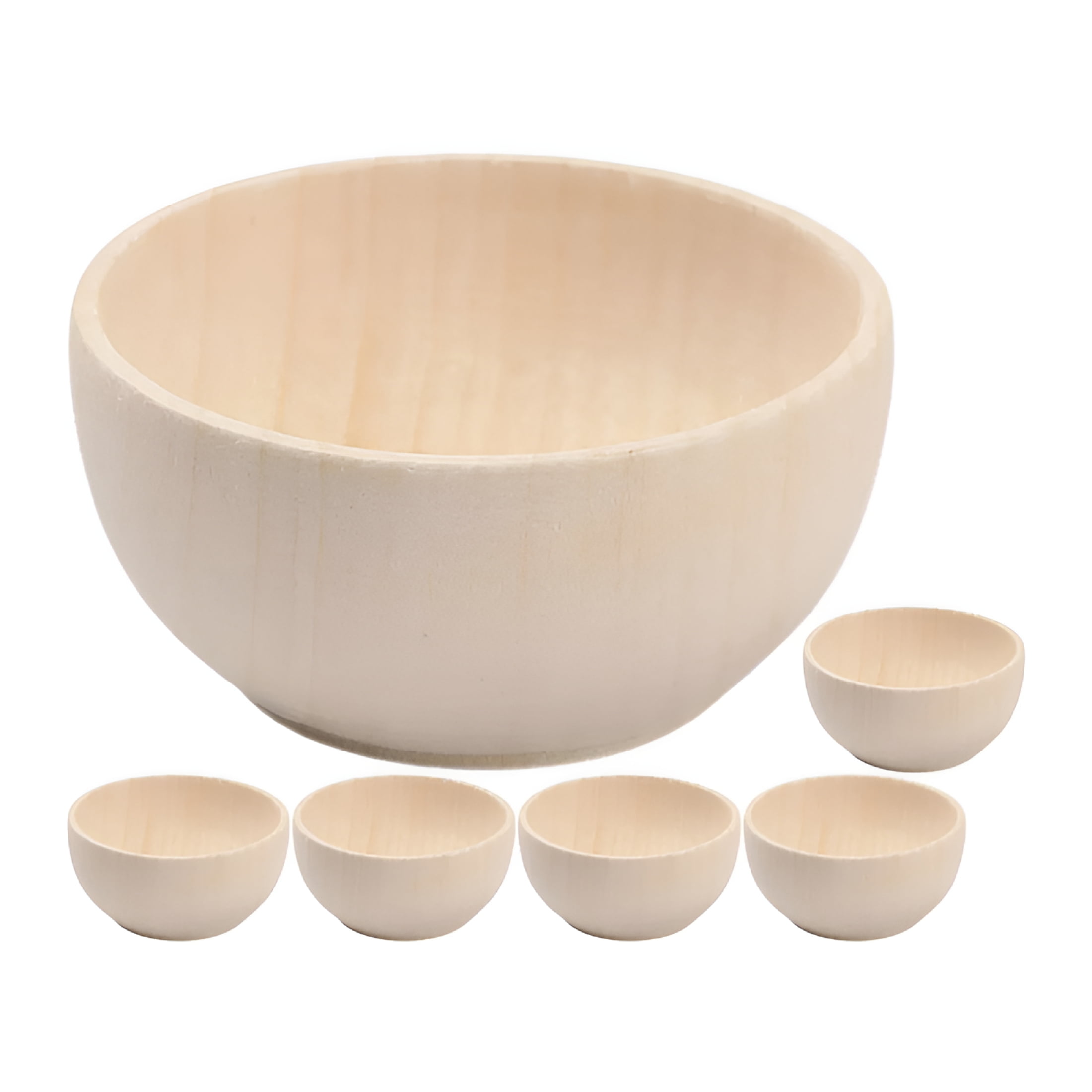 ACDANC 2026 New Unfinished Wood Serving Bowls Wooden Bowls for Sorting ...
