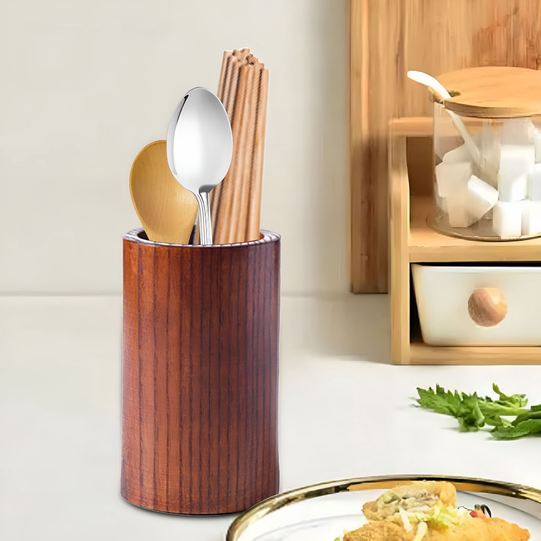 ACDANC 2026 New Utensil Holder for Kitchen Counter Spoon Fork Storage ...
