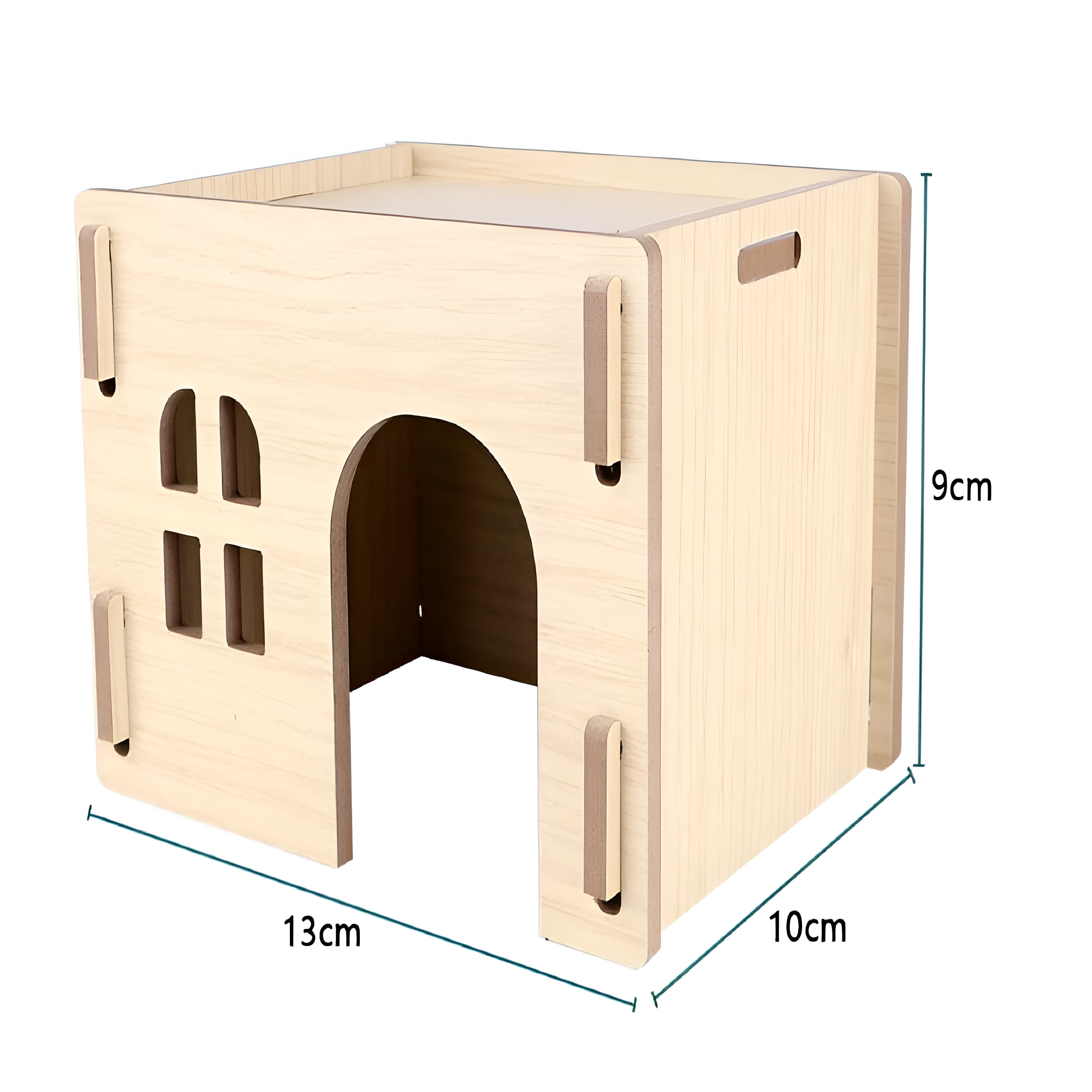 ACDANC 2026 New Wooden Hamster Hideout House Small Animal Wooden Hut ...
