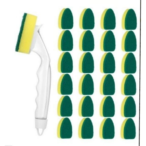 ACDANC 25Pcs Dish Sponge,Sponge for Kitchen,Non Scratch Dishwand ...