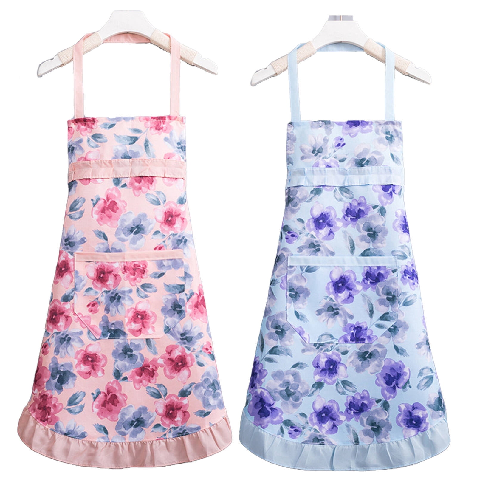 ACDANC 2Pcs Apron,Convenient Double Patch Pockets Chef Apron,Double ...