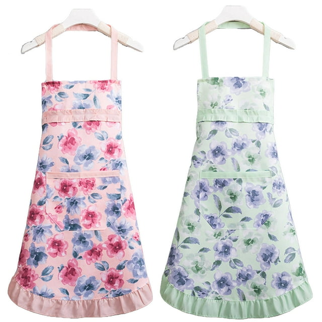 ACDANC 2Pcs Apron,Convenient Double Patch Pockets Chef Apron,Double ...