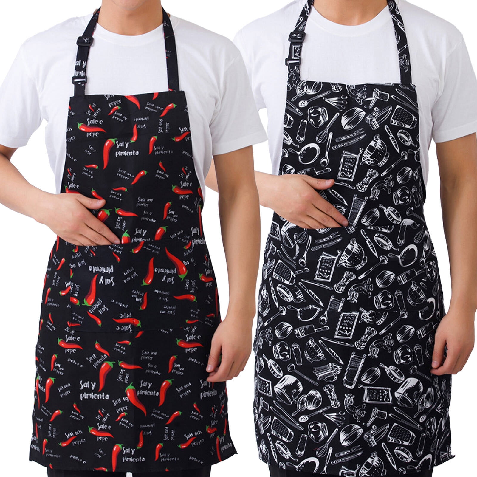 ACDANC 2Pcs Apron,Tough Workwear Material Aprons,Resilient Stylish Look ...