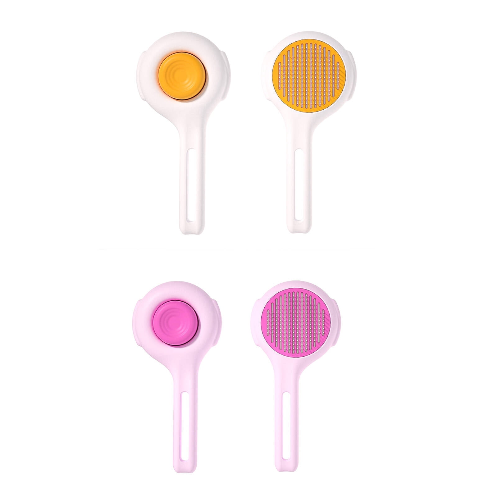 ACDANC 2Pcs Cat Brush Non-Slip Cat Brush for Shedding Rounded Anti ...