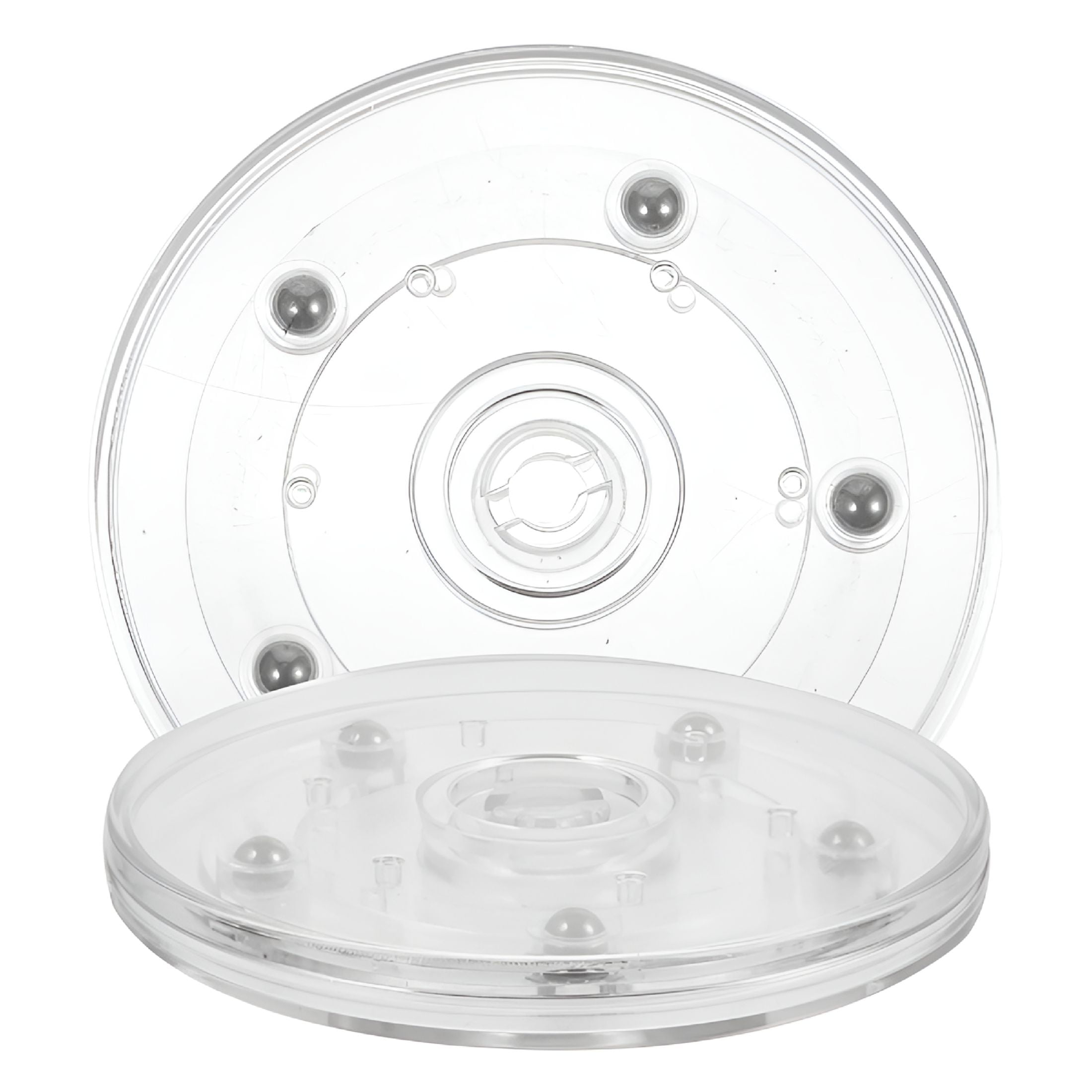 ACDANC 2Pcs Clear Acrylic Turntable 360-degree Rotating Turntable Home ...