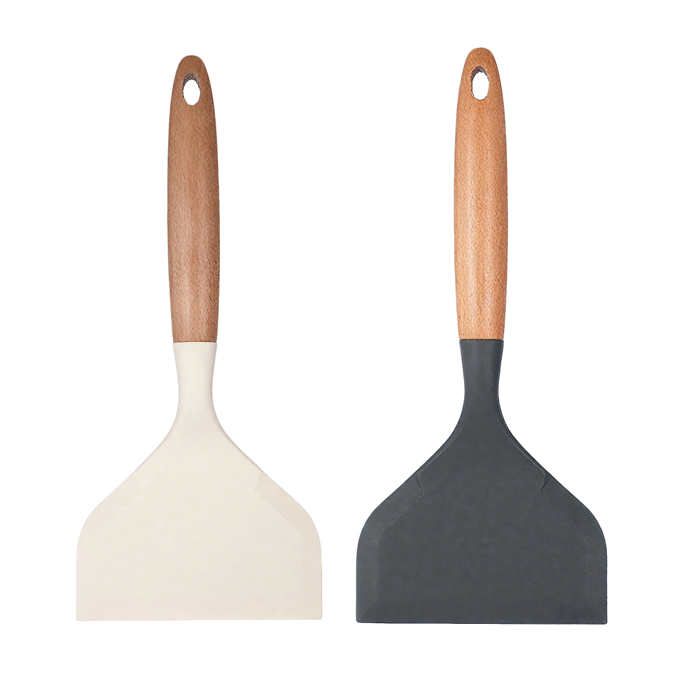 ACDANC 2Pcs Fish Spatula,Wide Slanted Edge Kitchen Spatula,Soft Yet ...