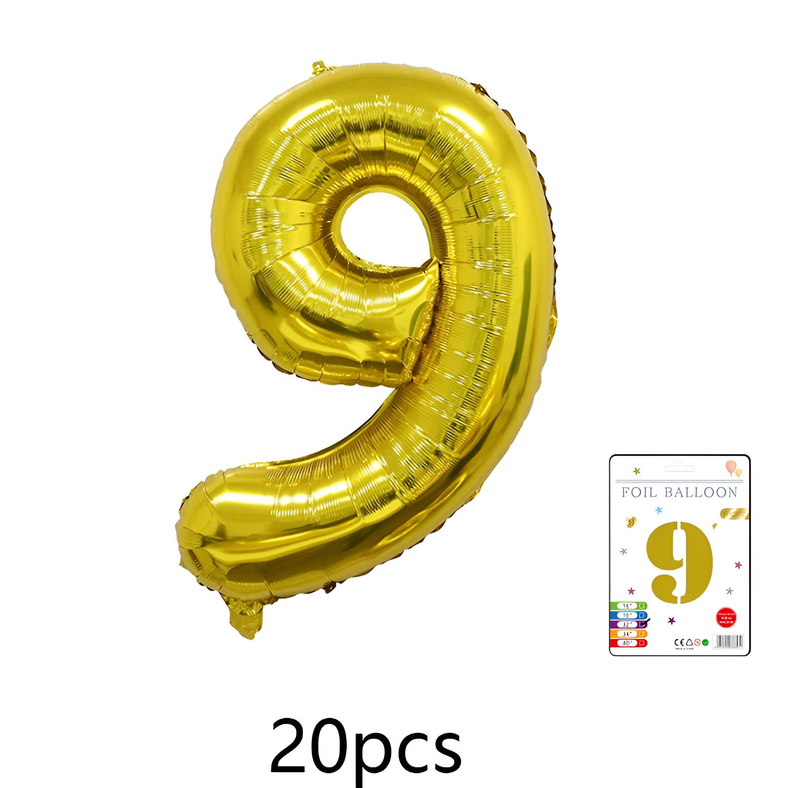 BESTSKY 20Pcs Number Balloons,Personalized Birthday Balloons Party ...