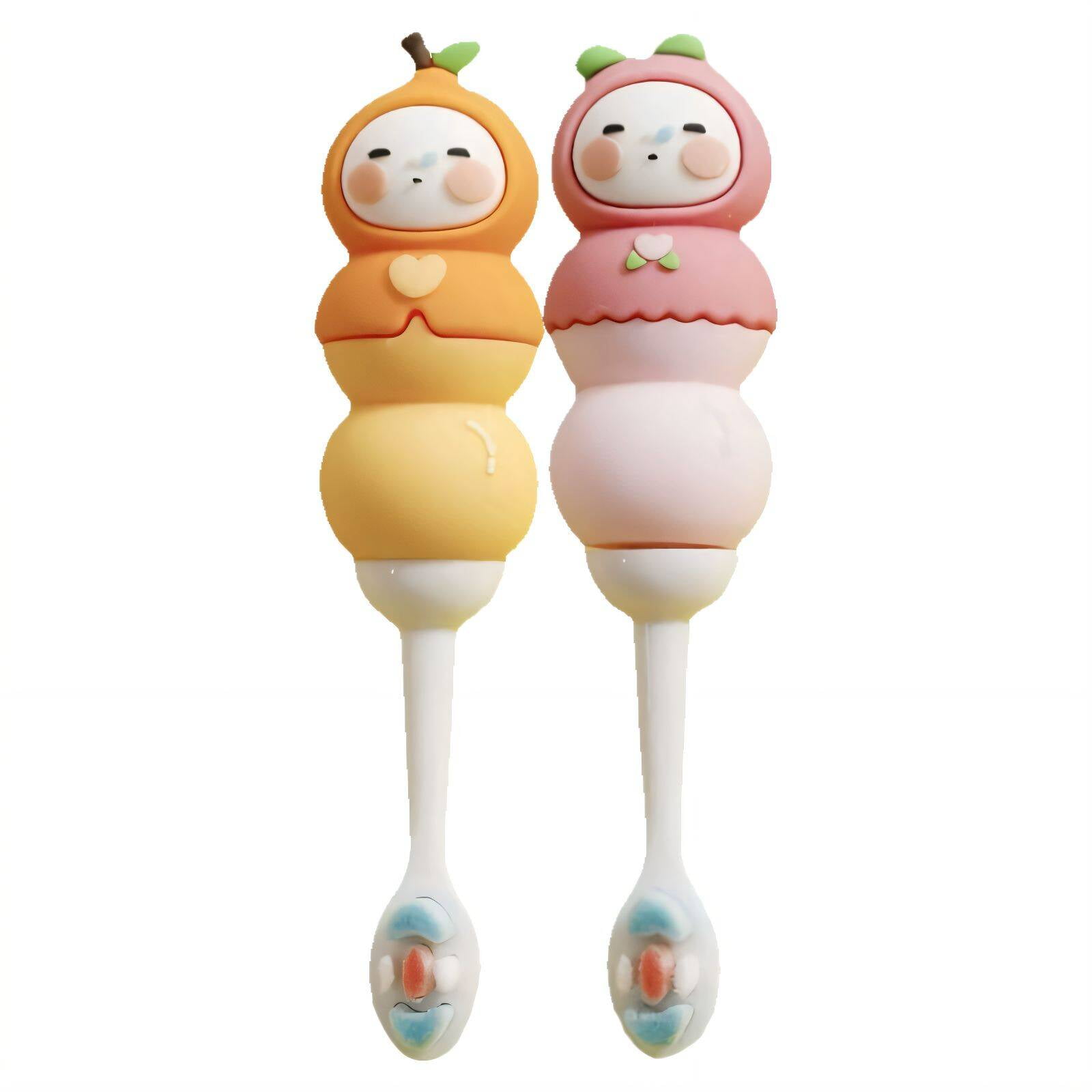 ACDANC 2Pcs Nano Toothbrush,Non-Slip Silicone Short Handle Toddler ...