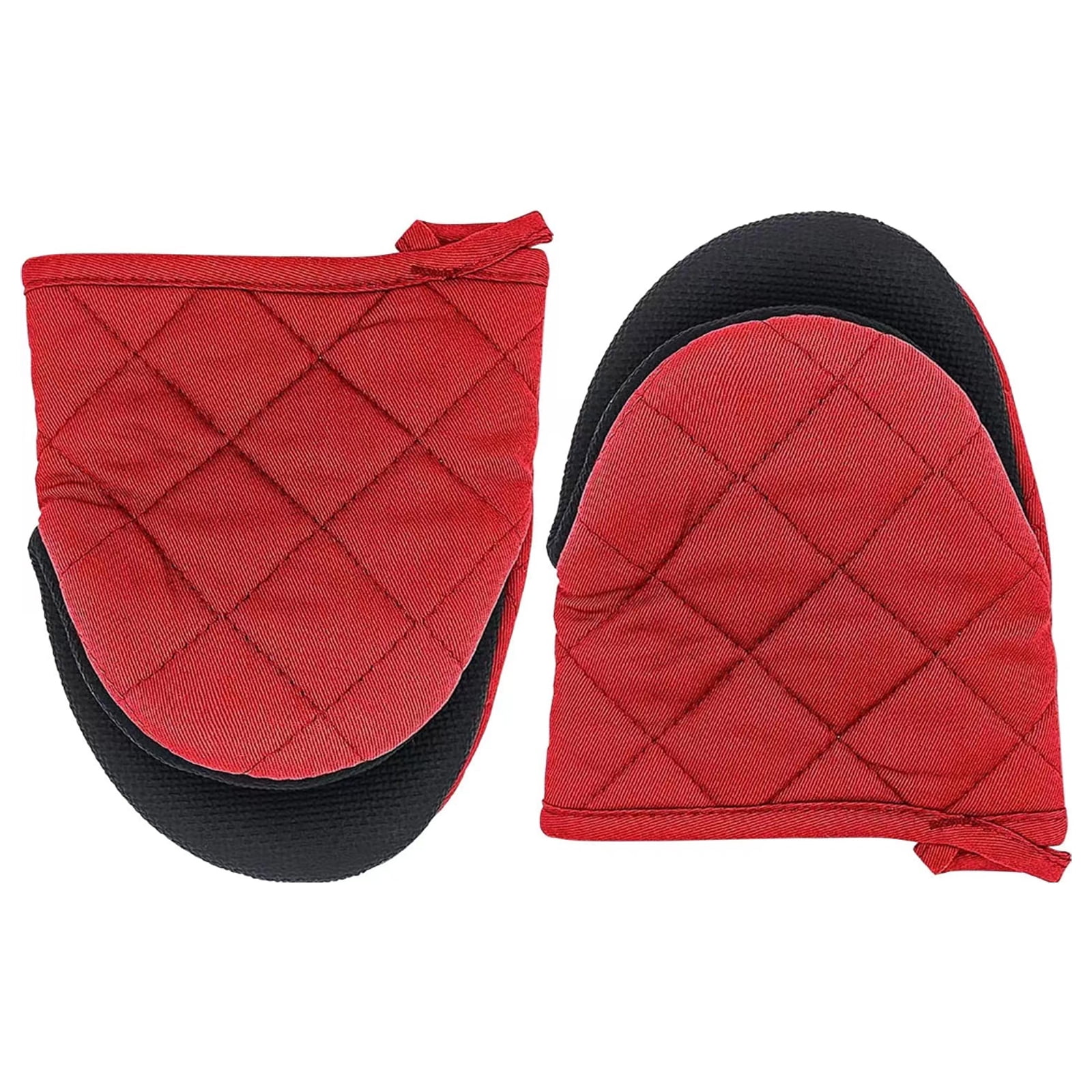 ACDANC 2Pcs Oven Mitts Short Oven Cooking Mitts Pair Heat Resistant ...