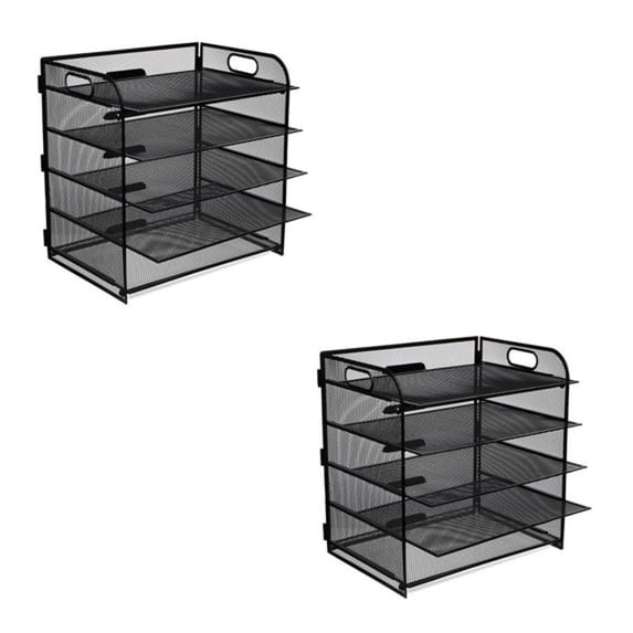 ACDANC 2Pcs Paper Letter Tray Desk File Organizer Paper Sorter Letter ...