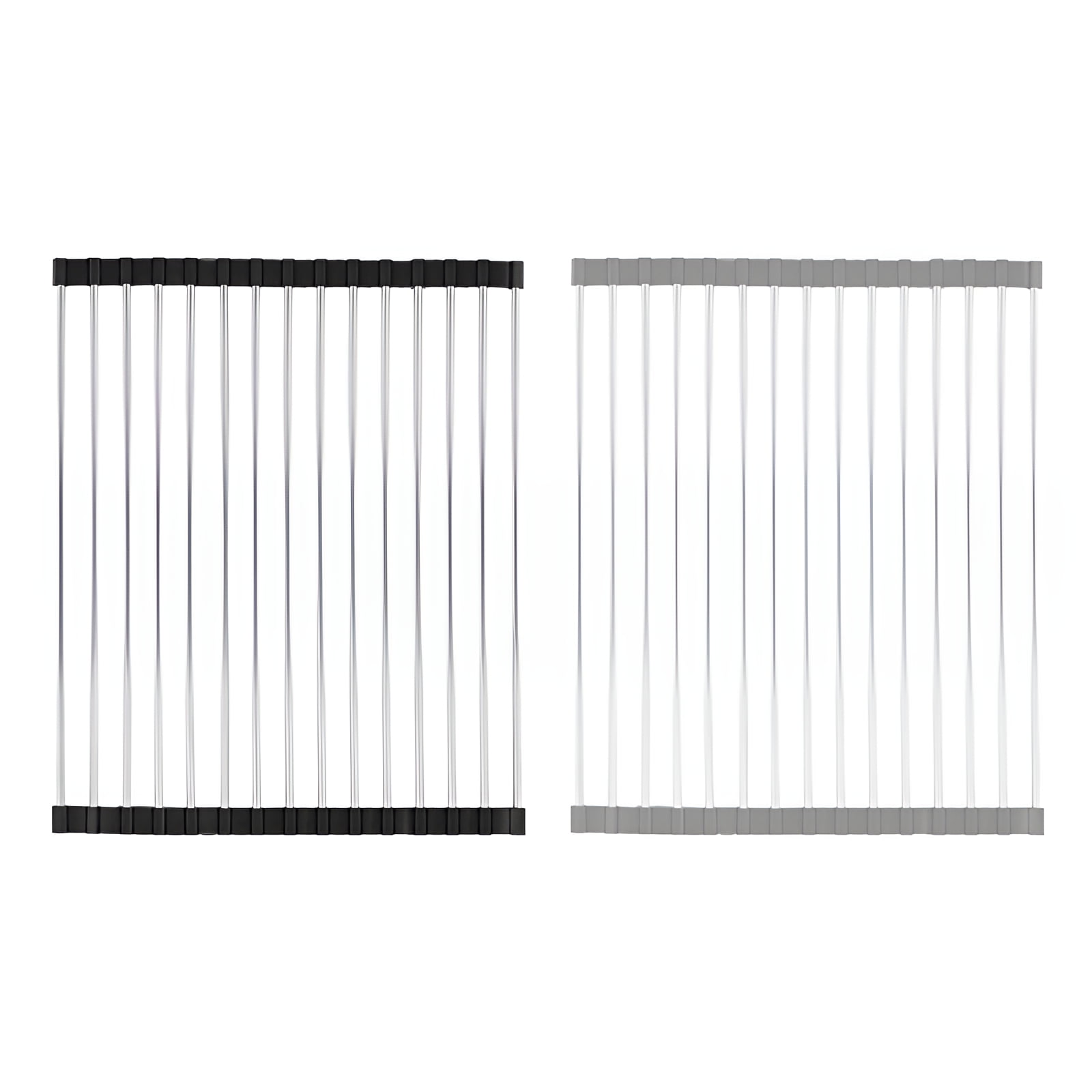 ACDANC 2Pcs Roll Up Dish Drying Rack,High Stability Over the Sink Dish ...