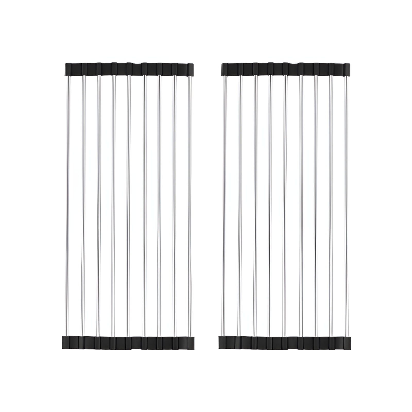 ACDANC 2Pcs Roll Up Dish Drying Rack,High Strength Design Over the Sink Dish Drying Rack,Mold ...