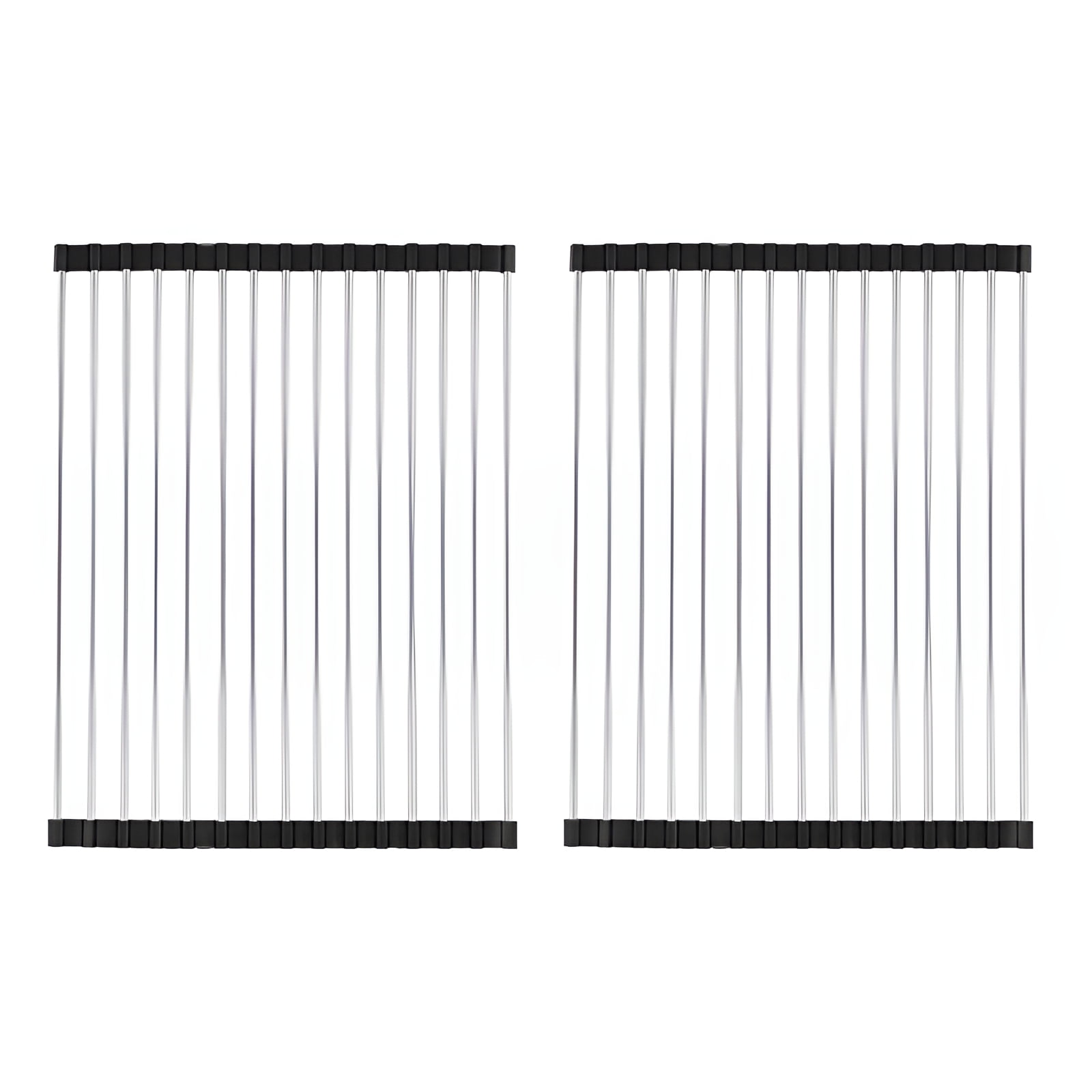 ACDANC 2Pcs Roll Up Dish Drying Rack,Multi-Angle Adjustment Over the ...