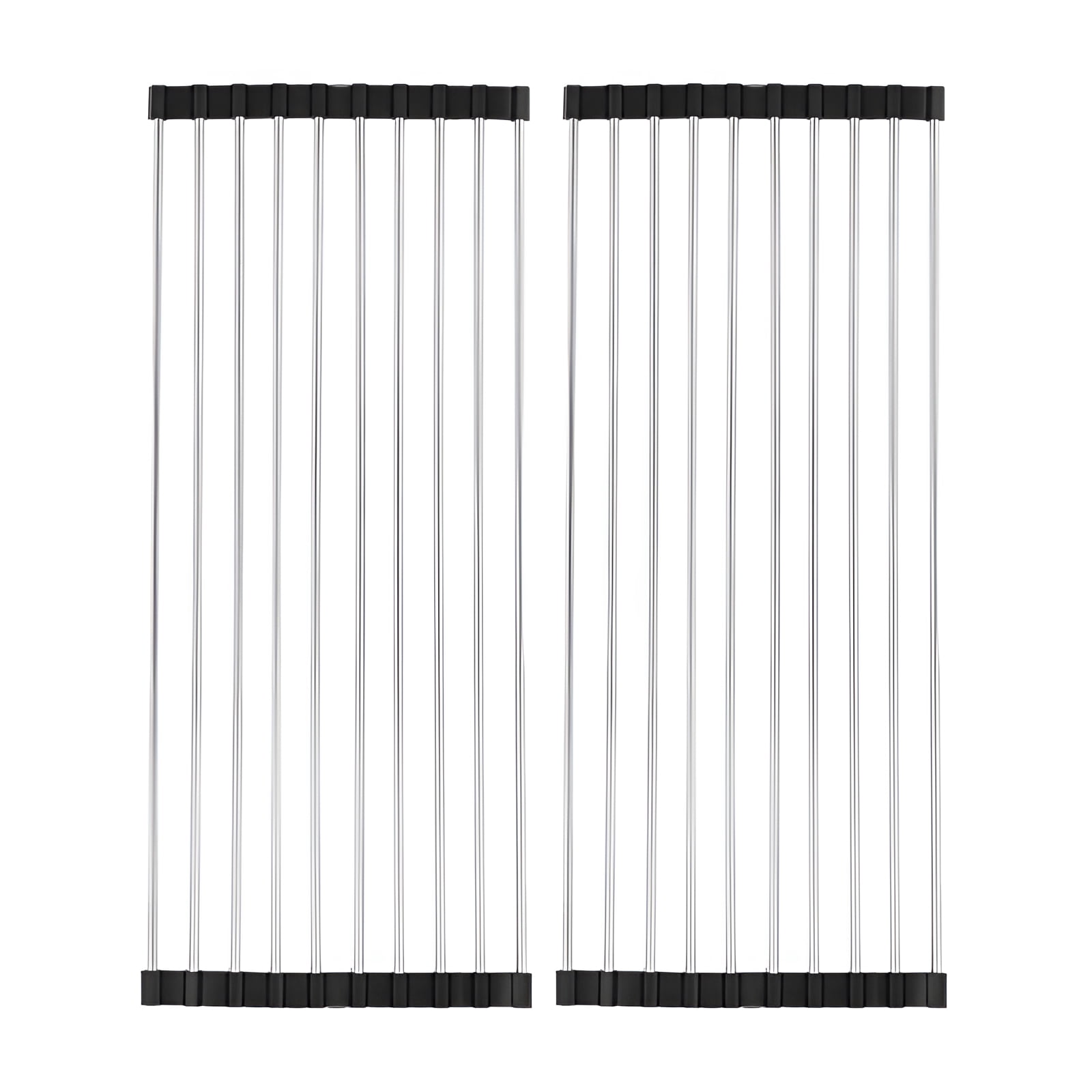 ACDANC 2Pcs Roll Up Dish Drying Rack,Optimized Design Over the Sink ...
