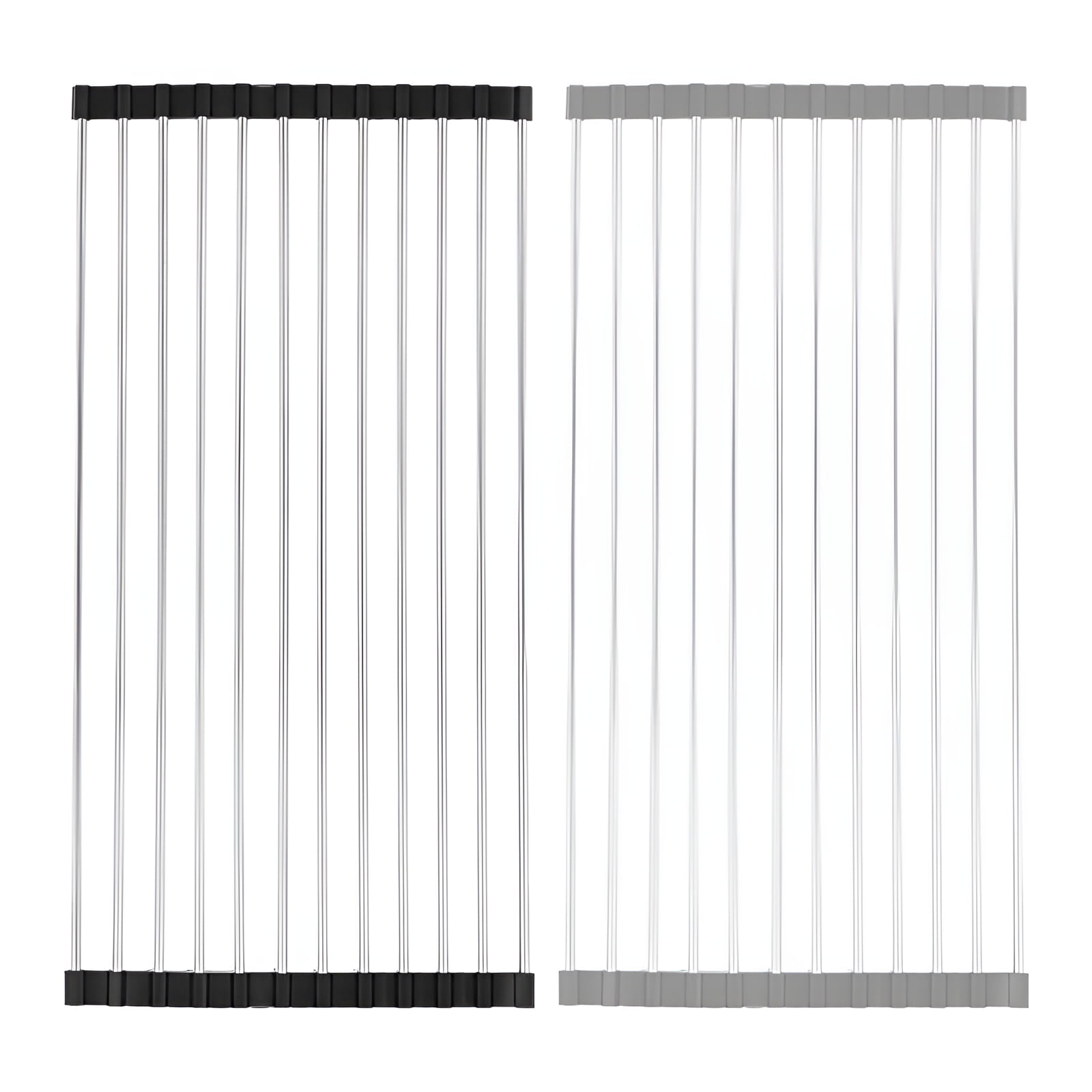 ACDANC 2Pcs Roll Up Dish Drying Rack,Strong Fixation Over the Sink Dish ...