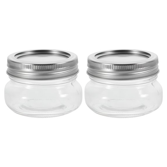 ACDANC 2Pcs Small Glass Jars Mini Mason Jar Wide Mouth Small Jam Honey ...