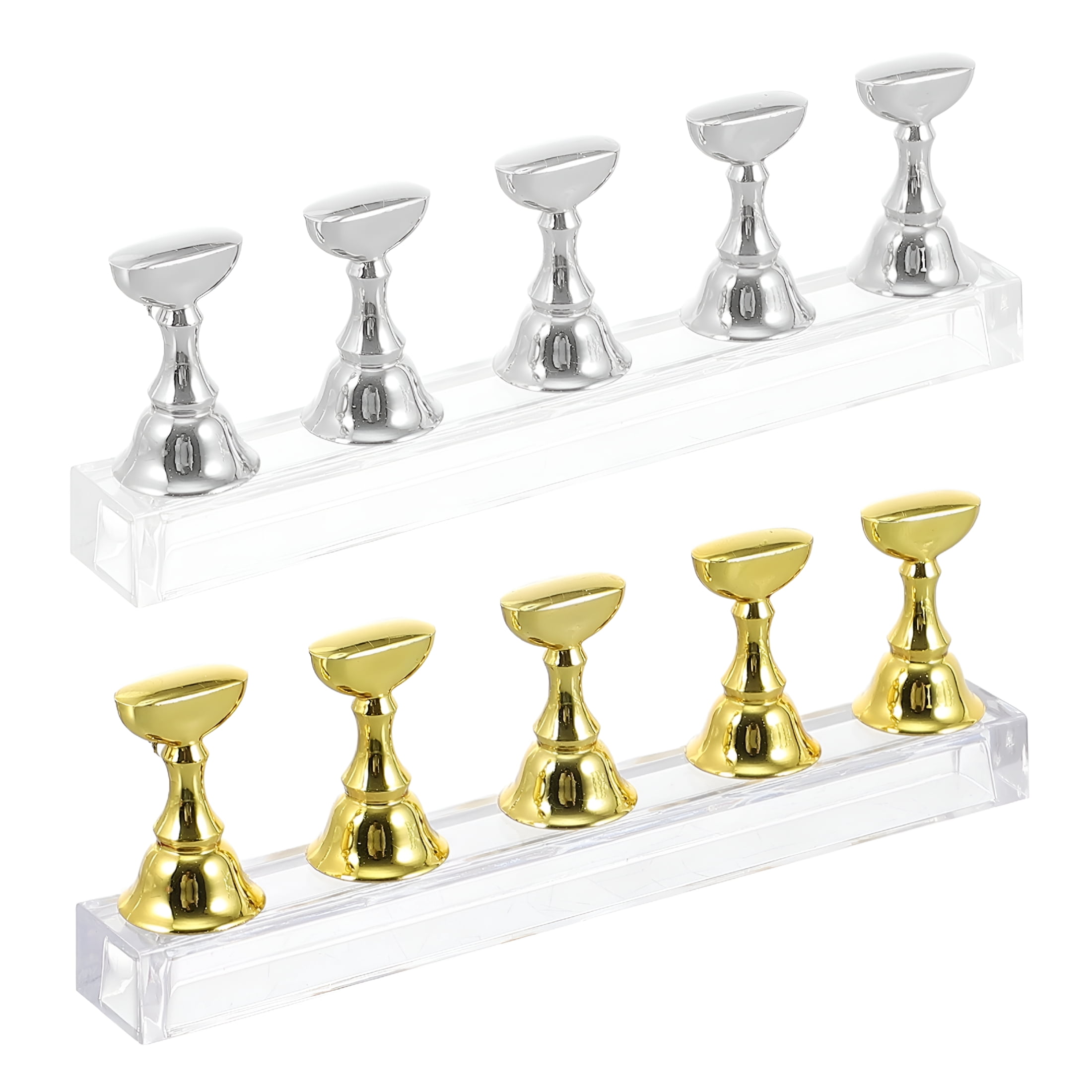 ACDANC 2Sets Manicure Nail Stand Acrylic Nail Art Practice Rack for ...