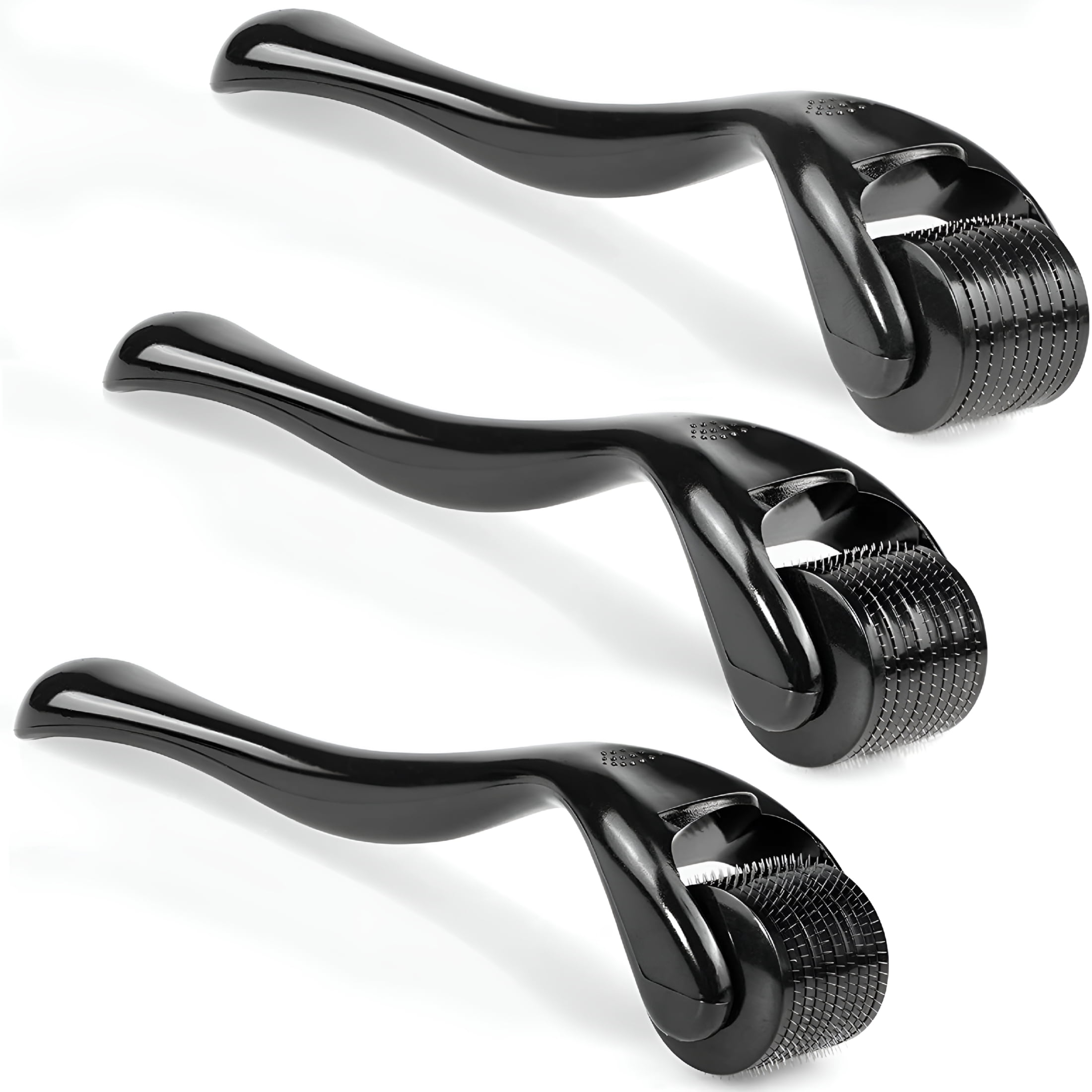 ACDANC 3 Pack Derma Roller, 540 Titanium Microneedling Roller for Home ...