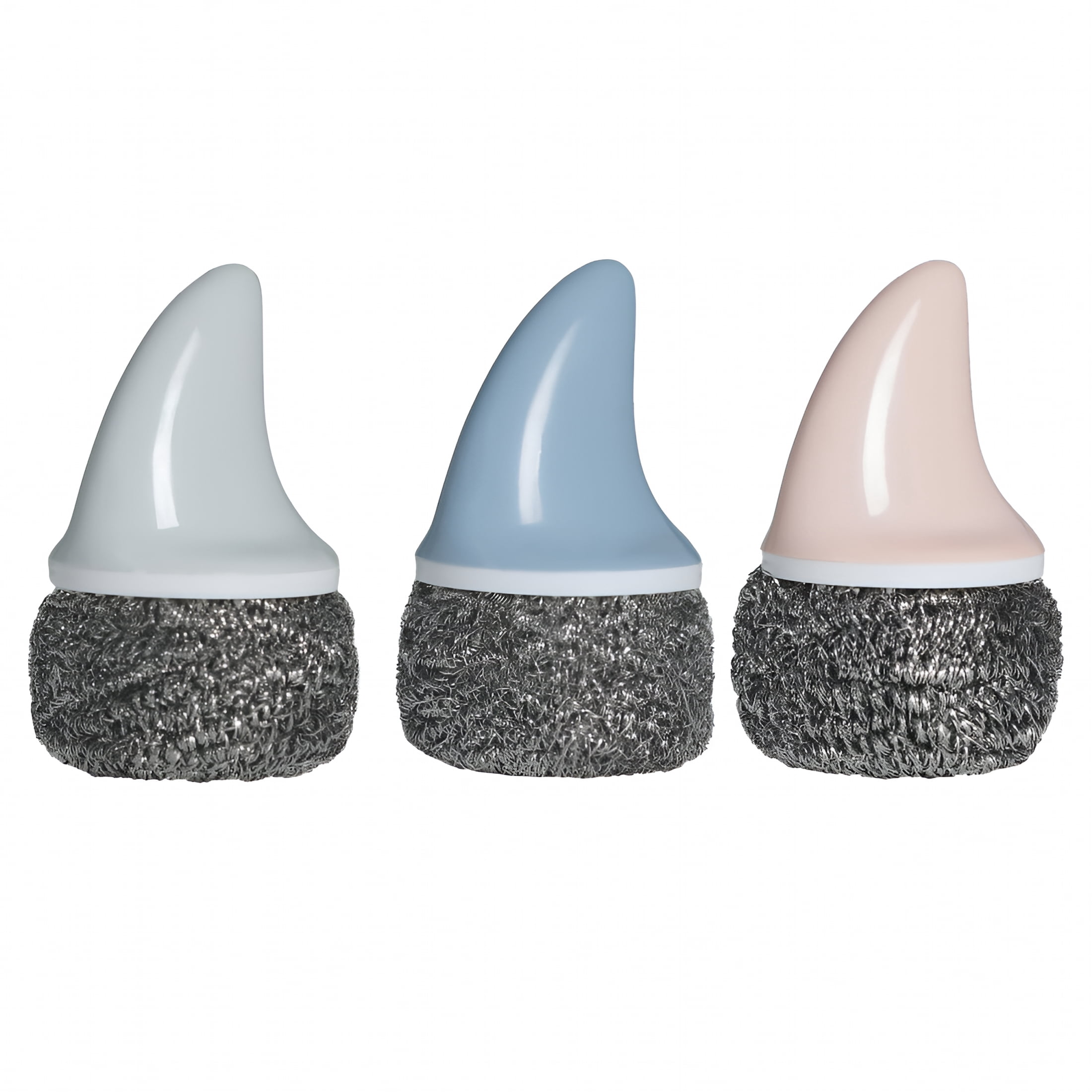 ACDANC 3 Pcs Flat Skillet Steel Wool Scrubber for Kitchens Stainless ...
