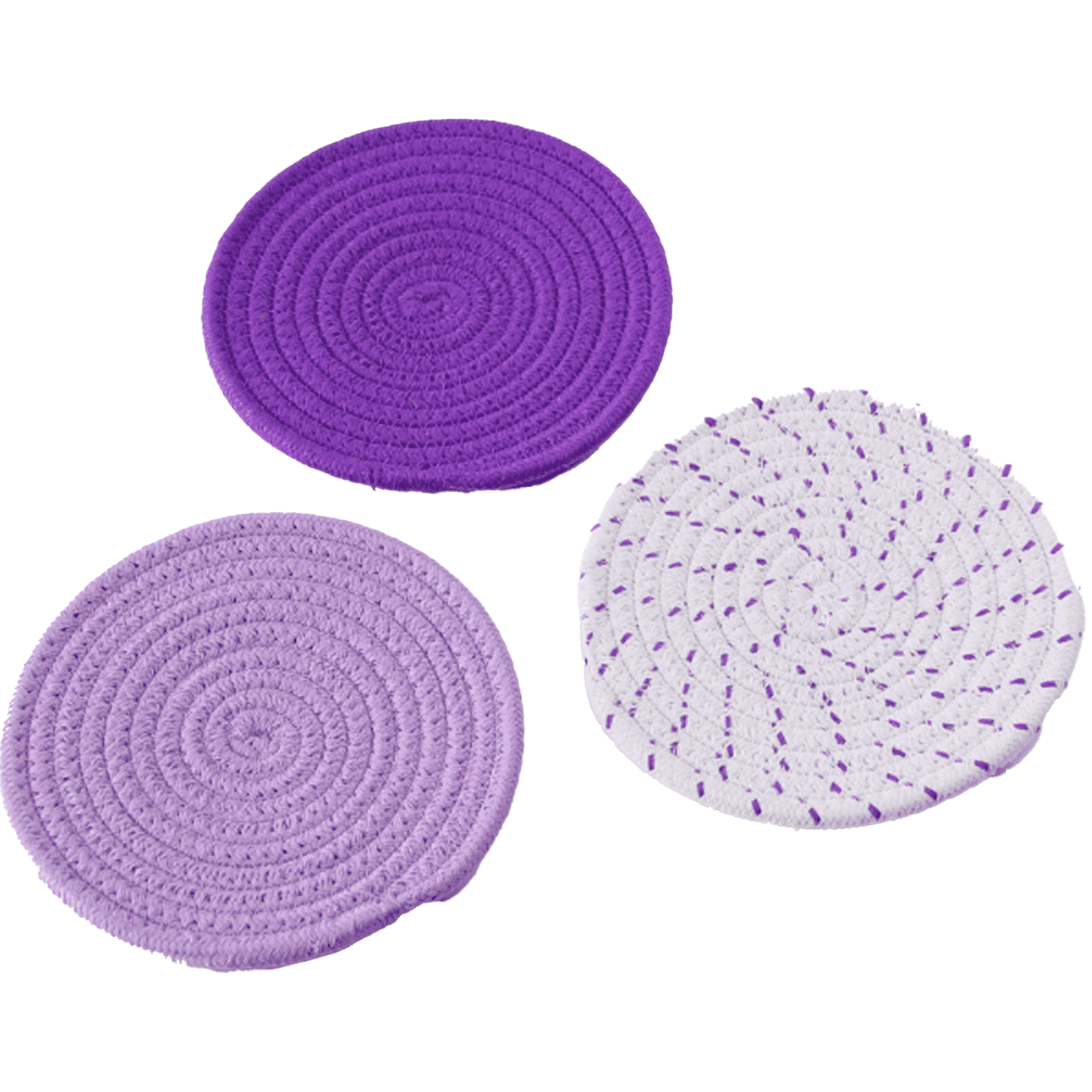 ACDANC 3 Pcs Pot Holders,Woven Cotton Rope Trivets for Hot Dishes,Thick ...