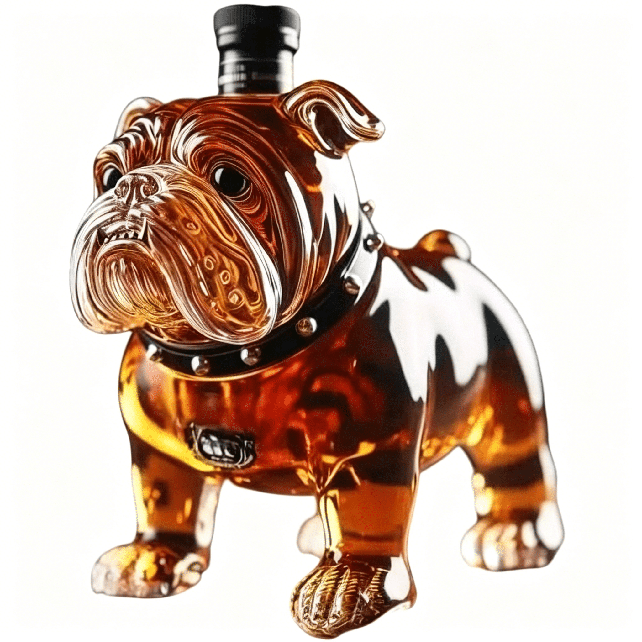 ACDANC 300ml Bulldog Whiskey Decanter-Borosilicate Glass Liquor Bottle ...