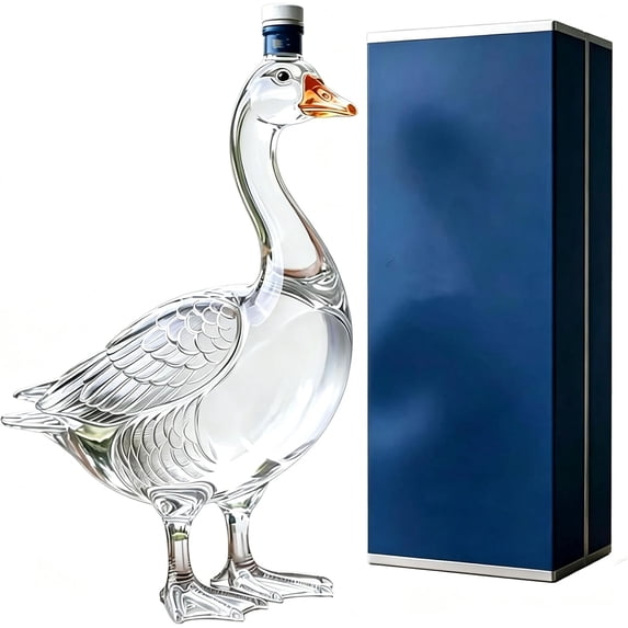 ACDANC 30Th Anniversary 3D Sculpted Goose Liquor Decanter（Clear Style ...