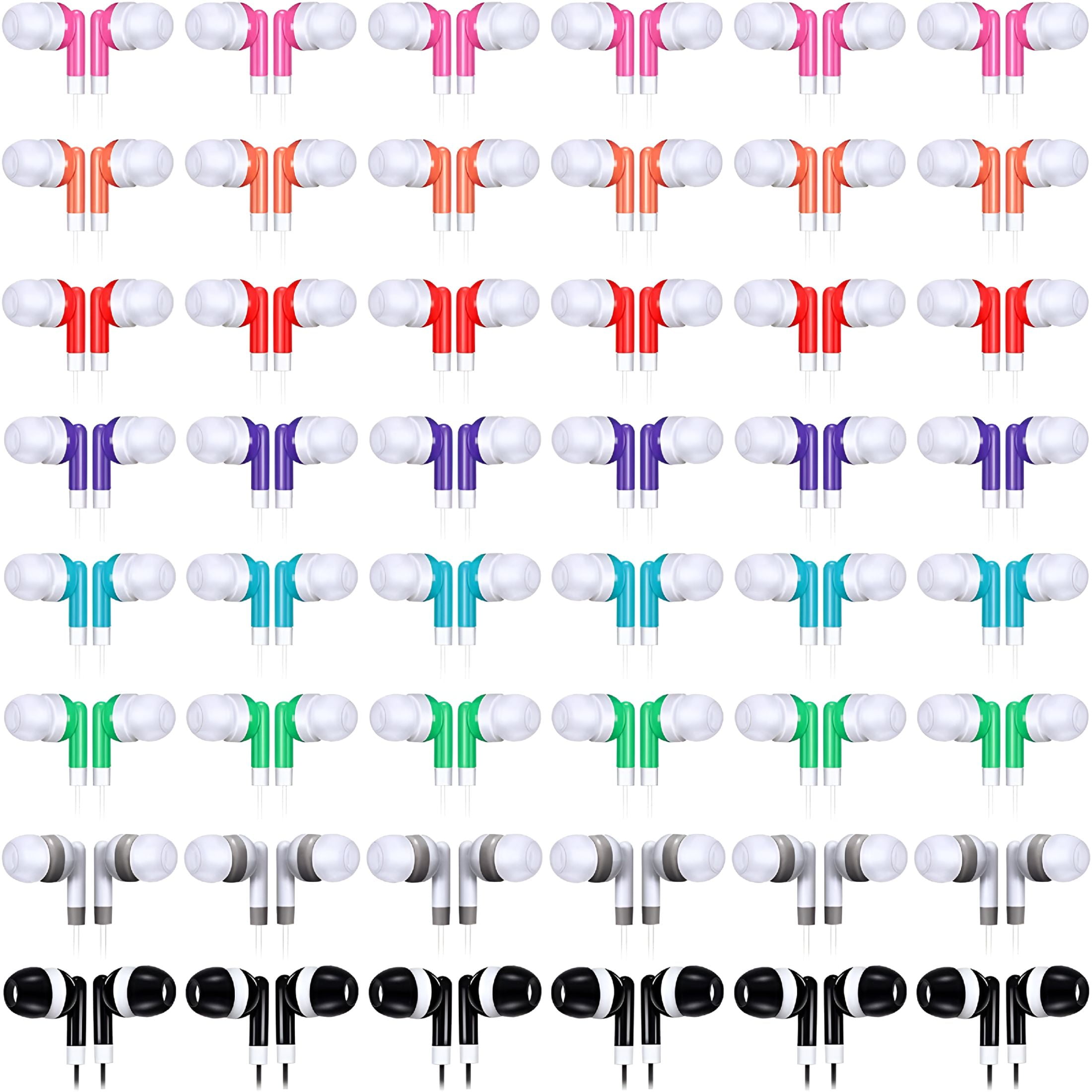 ACDANC 32 Packs Bulk Earbuds with Wire Kids Earphones Classroom Wired ...