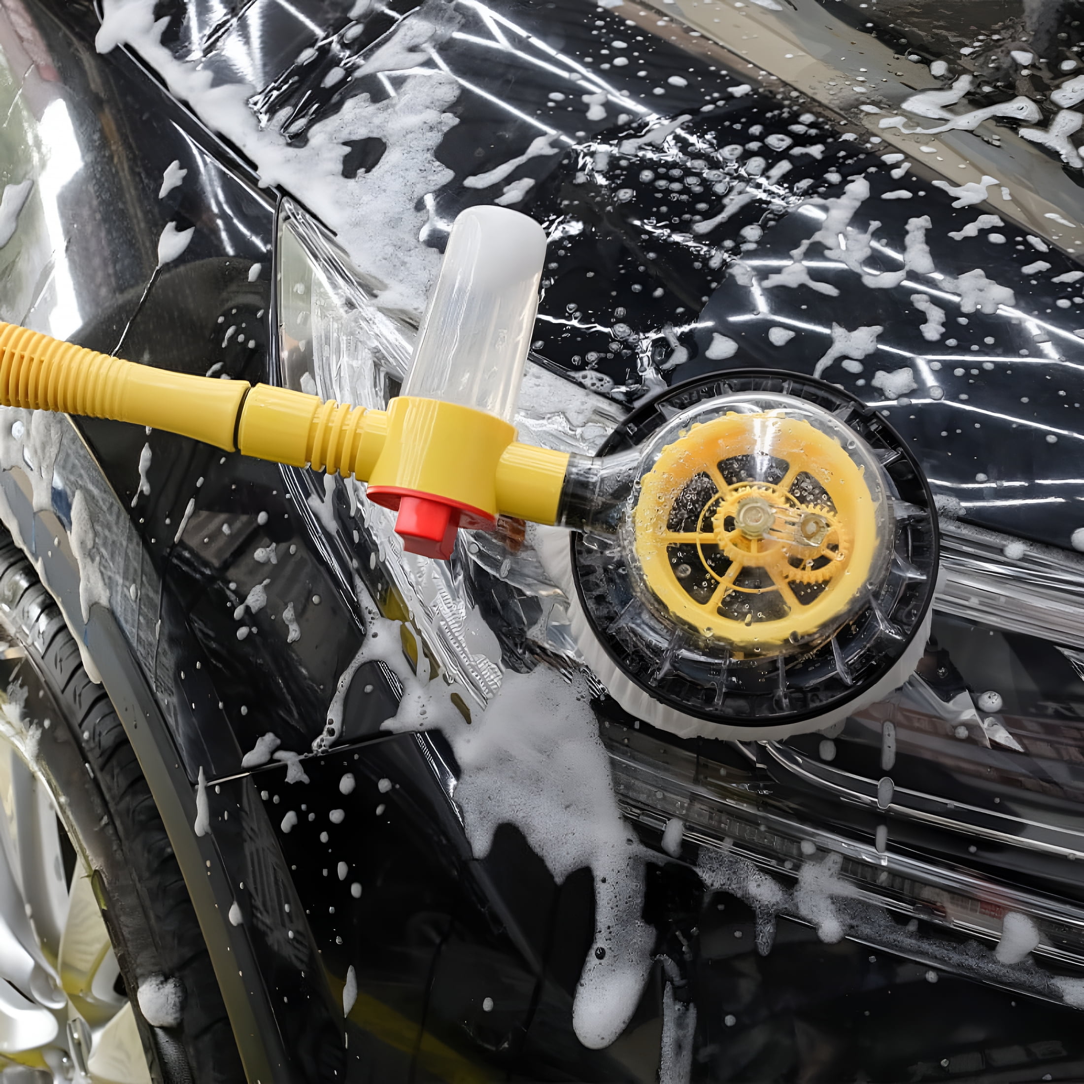 ACDANC 360° Rotating Car Wash Brush Kit Long Handle with Hose ...