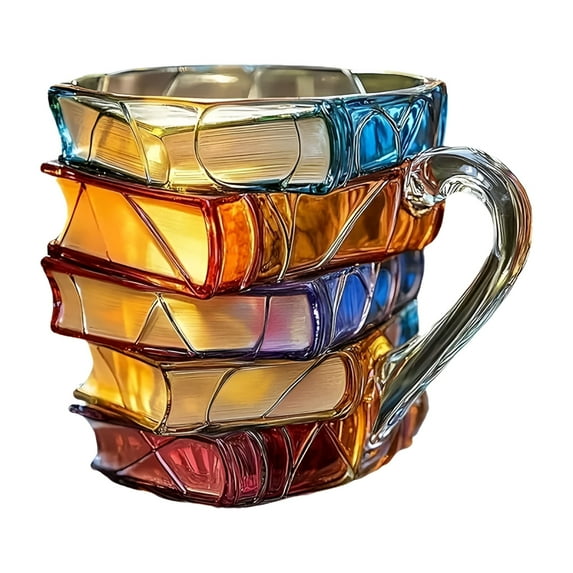 ACDANC 3D Guitar Art Glass Coffee Mug 15oz–Colorful Handcrafted Cup for ...