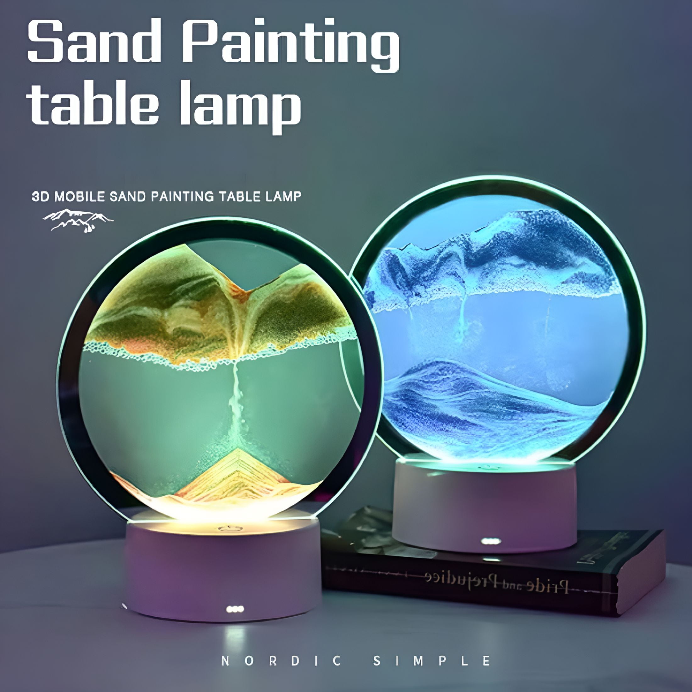 ACDANC 3D Sand Art Liquid Motion,Kinetic Art Quicksand Painting with ...