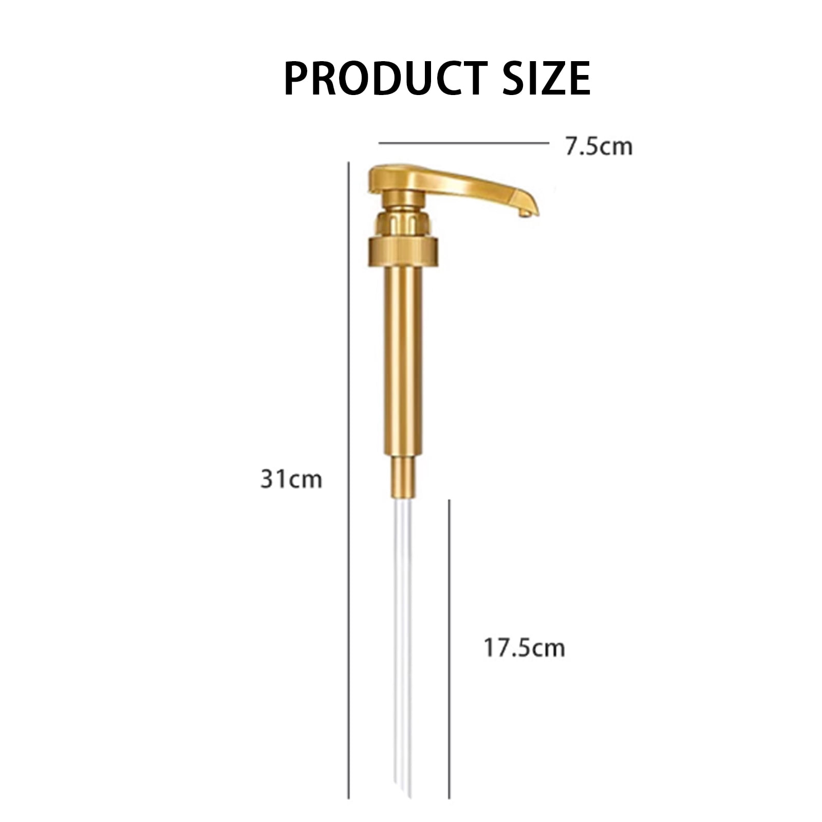 ACDANC 3Pcs Accurate Dosing Syrup Pump,Easy Hand-Press Coffee Syrup ...