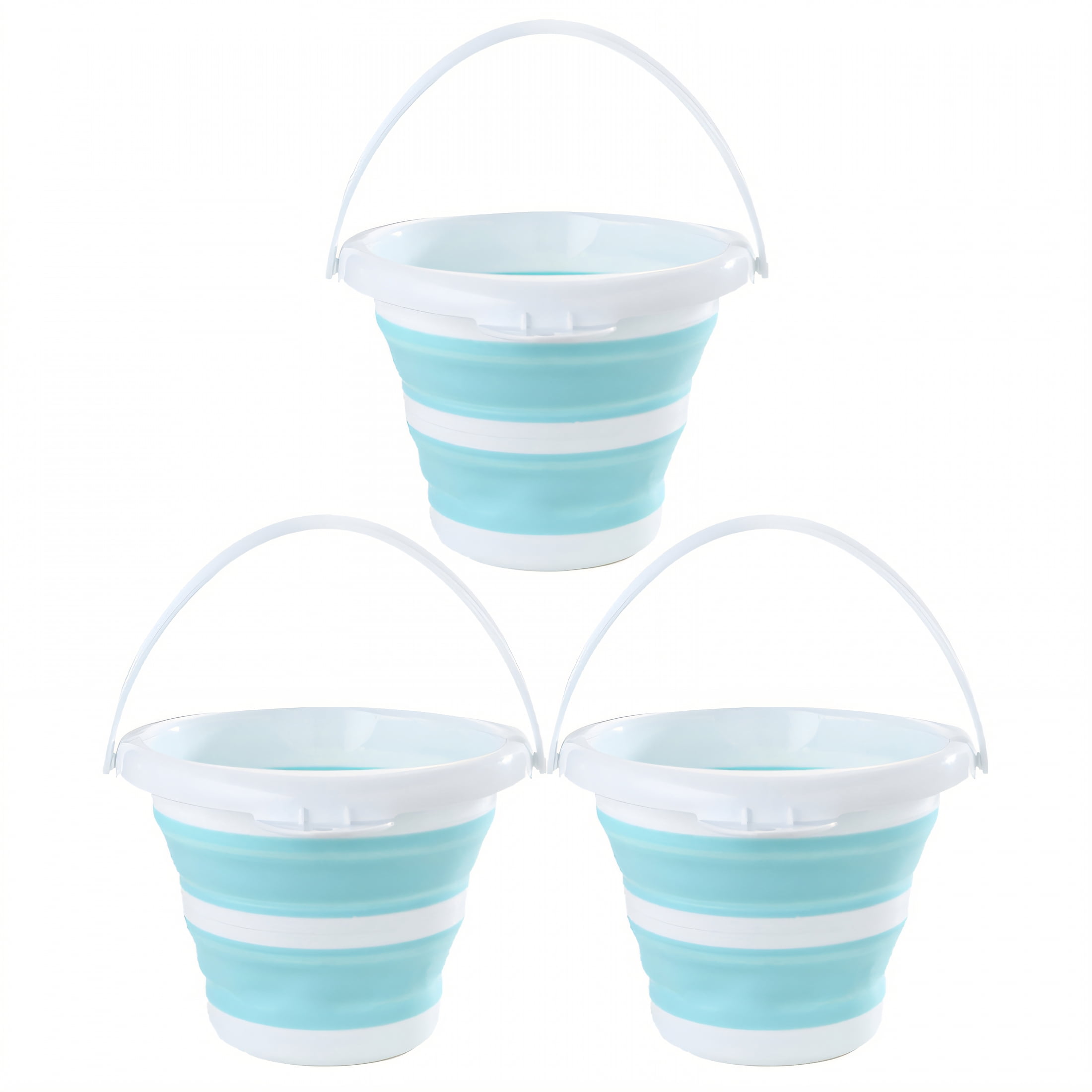 ACDANC 3Pcs Collapsible Bucket,Easy Hanging Storage Mop Bucket,Super ...